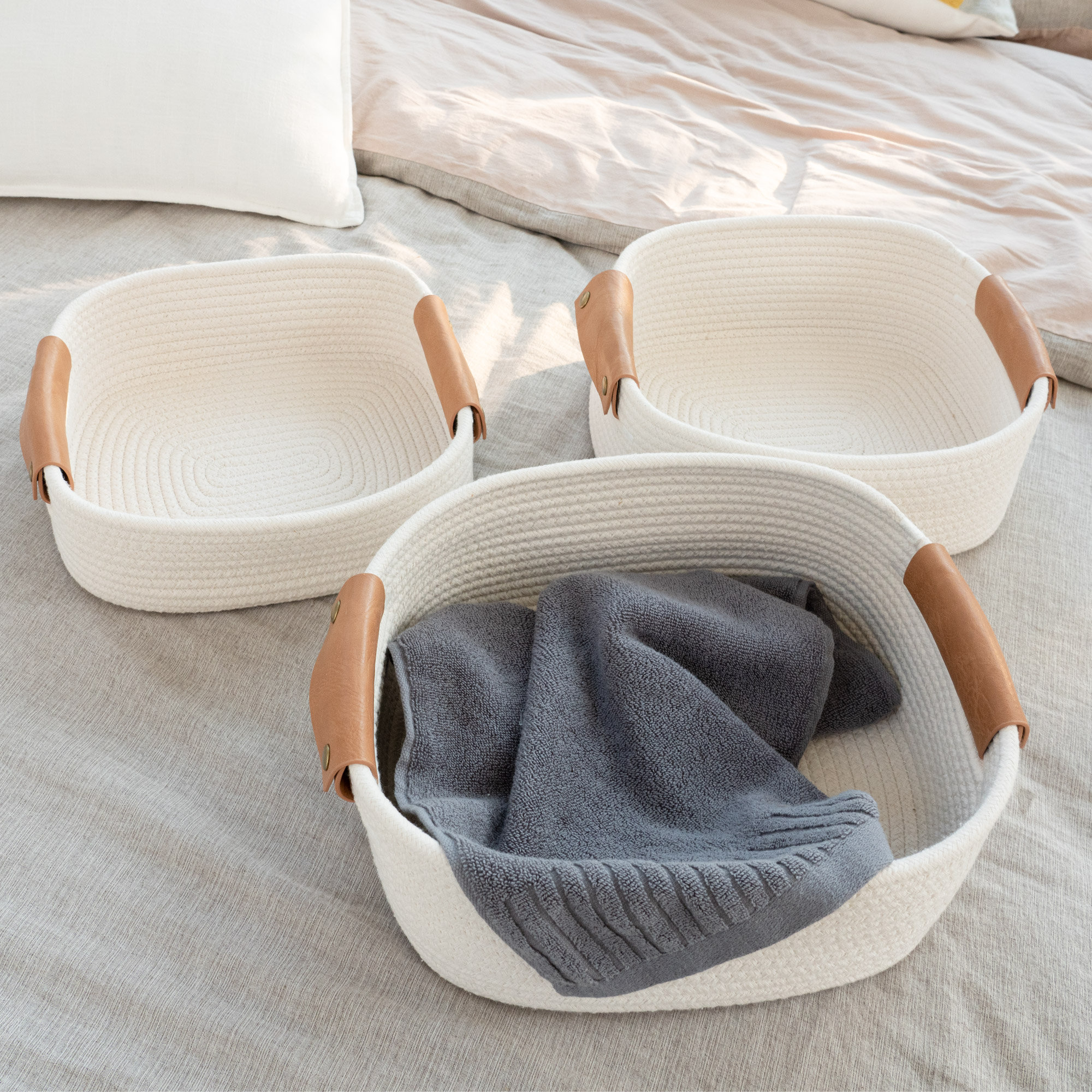 Latitude Run® Fabric Basket Set & Reviews | Wayfair