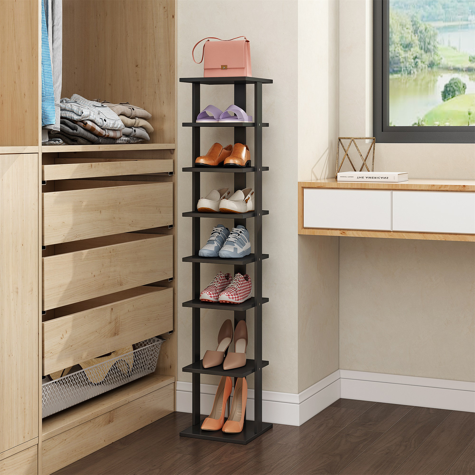 Latitude Run® 7 Pair Shoe Rack & Reviews | Wayfair