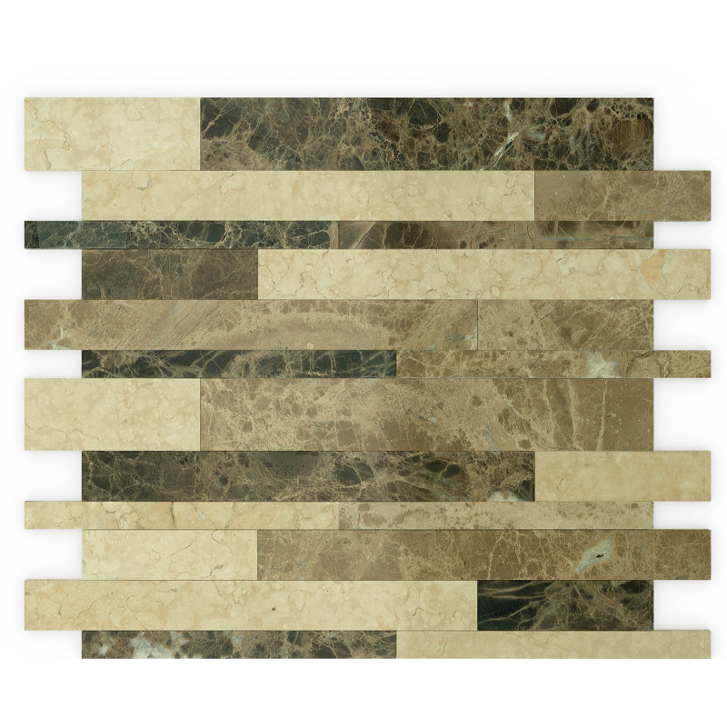 Speed tiles 10" x 12" Natural Stone Peel & Stick Mosaic Tile | Wayfair