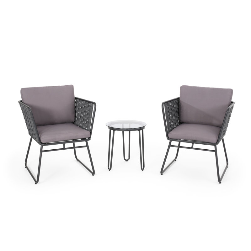 Brayden Studio® Leonard 2 - Person Seating Group with Cushions | Wayfair