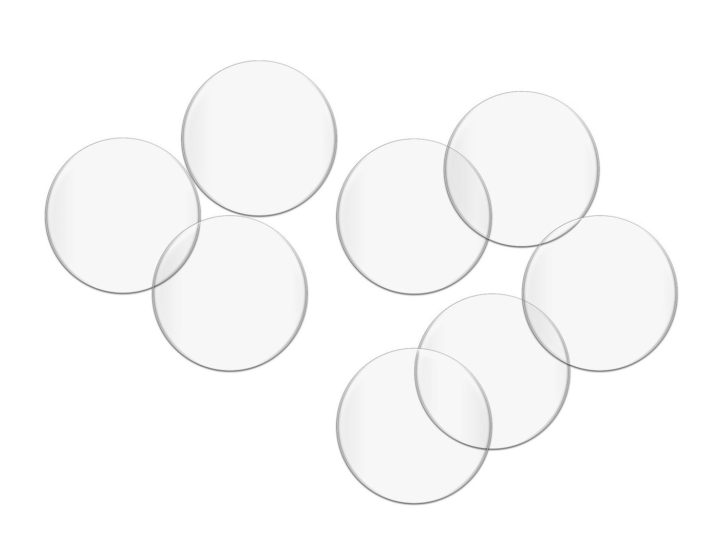 Symple Stuff Bohanan Clear Plastic Desk Button | Wayfair