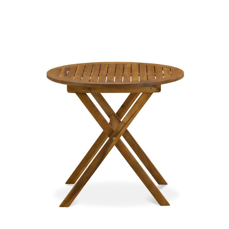 Lark Manor Estaban Folding Wooden Bistro Table & Reviews | Wayfair