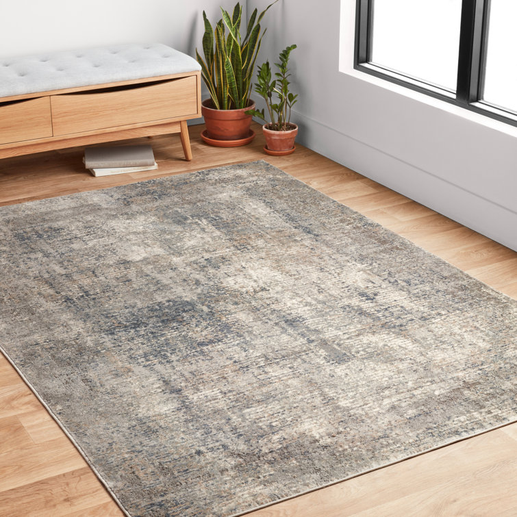 Williston Forge Eleanore Denim/Slate Area Rug & Reviews | Wayfair