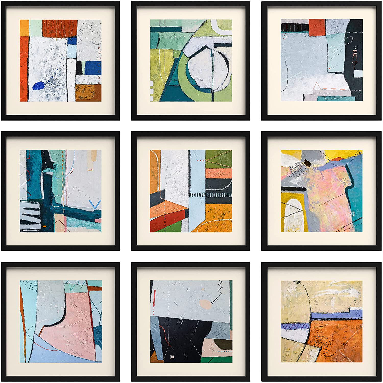 SIGNLEADER Colorful Symbol Polygon Variety Abstract Shapes ...