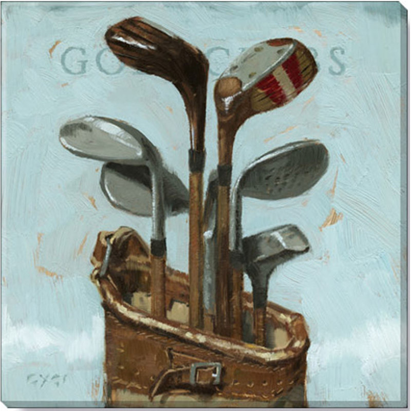 Darren Gygi Home Collection Golf Clubs Giclee by - Wrapped Canvas ...