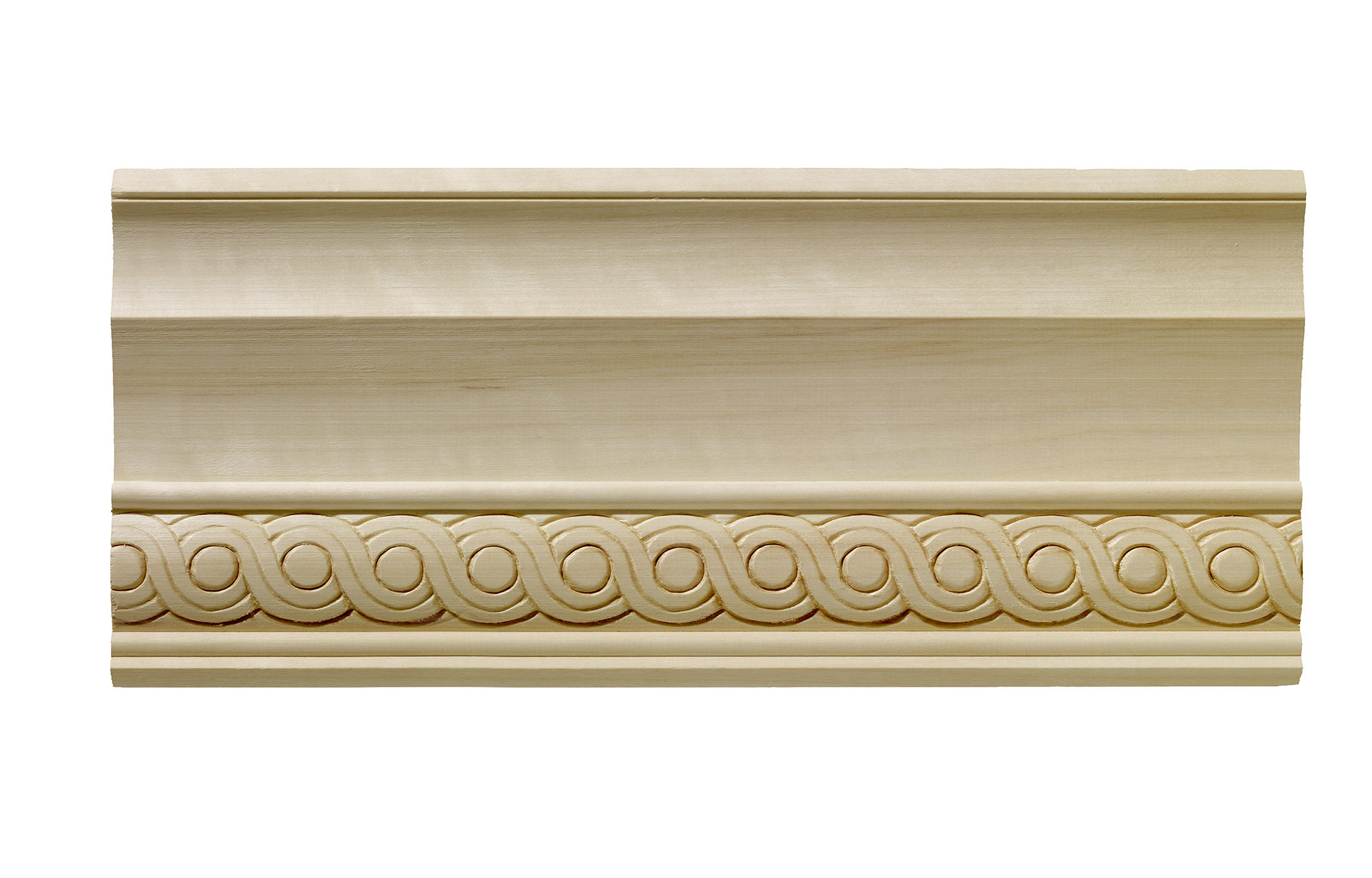 Ornamental Mouldings Hardwood Rondele Moulding 5.25" H x 96" W x0.5" D ...