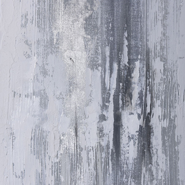 Brayden Studio® Smeared Metal - Painting on Canvas | Wayfair