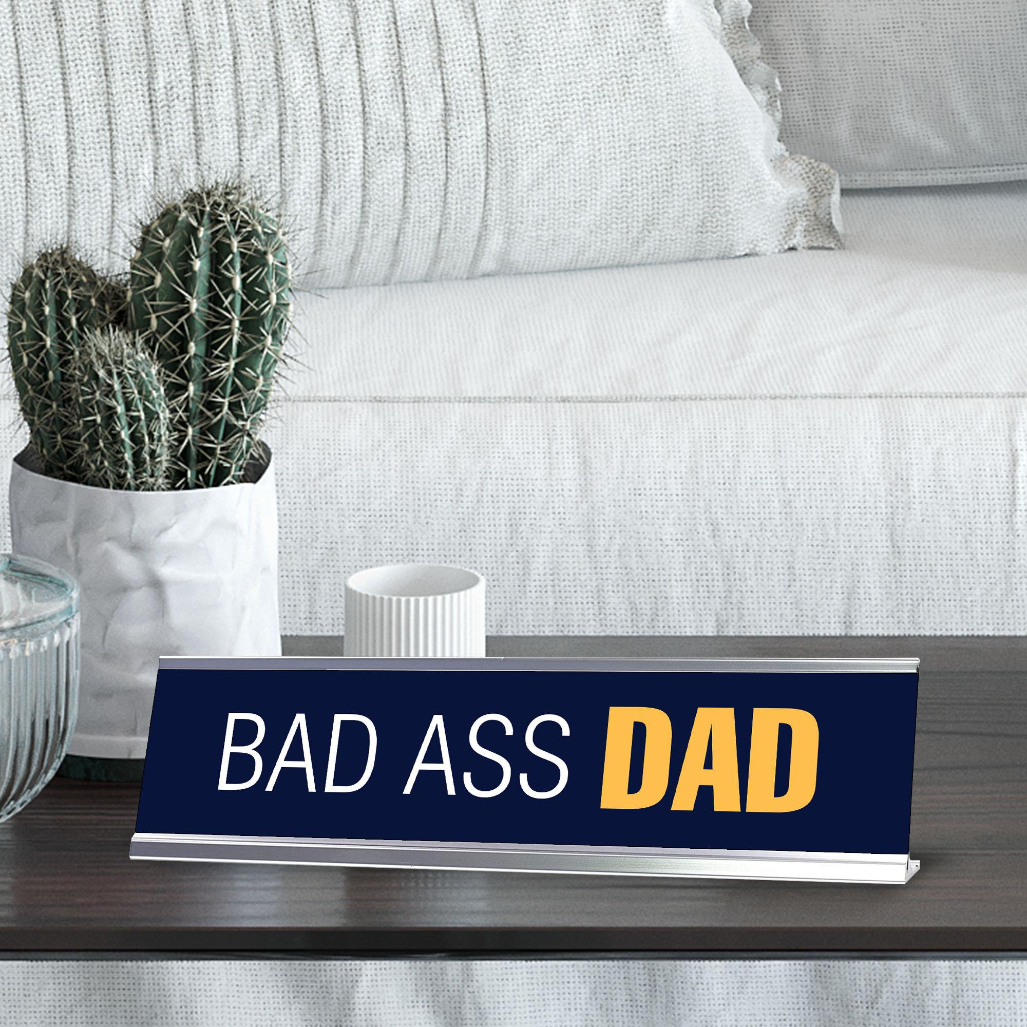 Signs ByLITA Bad Ass Dad Desk Sign | Wayfair