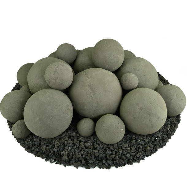 Fire Pit Essentials Hollow Ceramic 23 Piece Fire Ball Set & Reviews ...