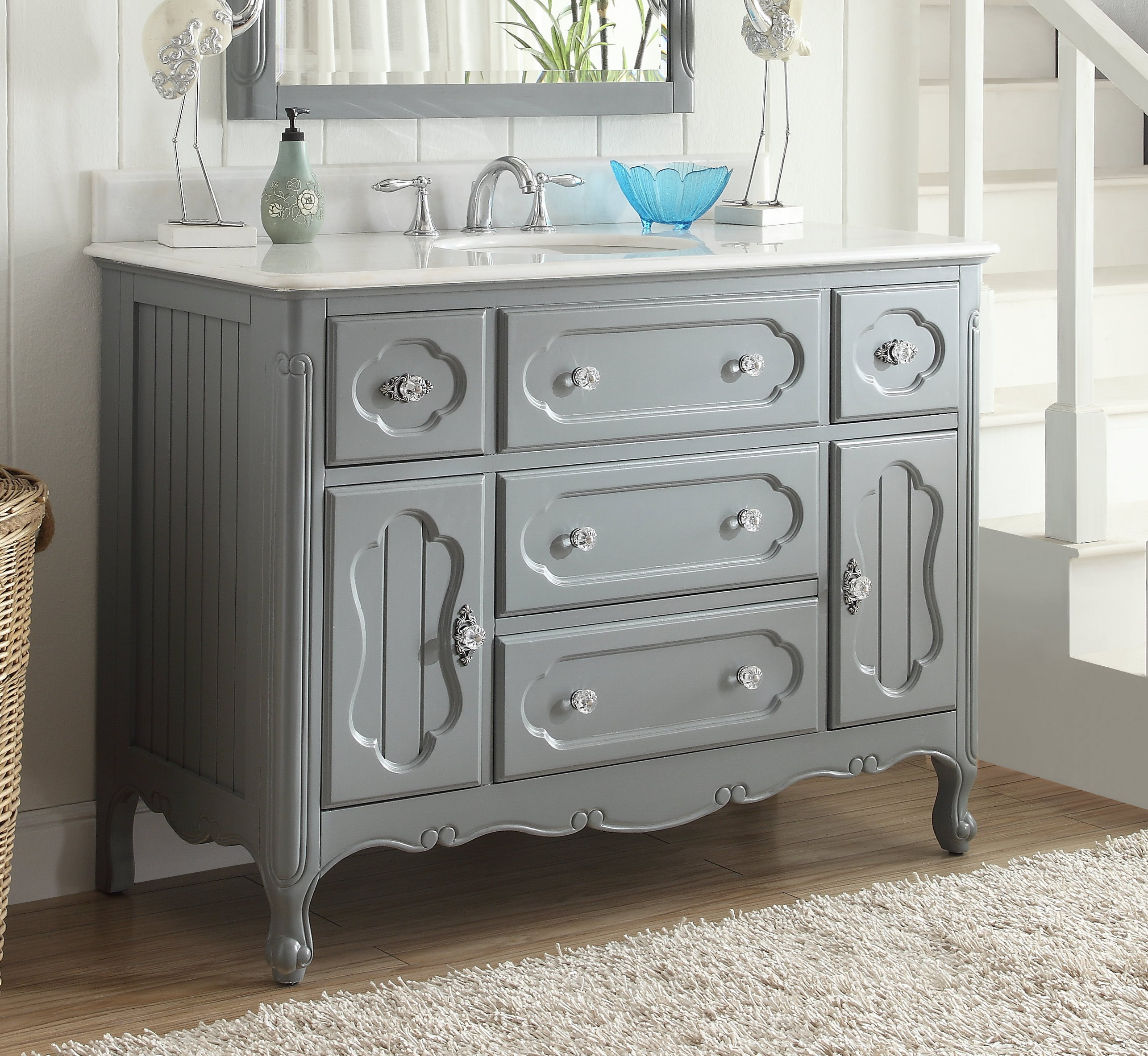 House of Hampton® Albertine 48" Single Bathroom Vanity Set | Wayfair