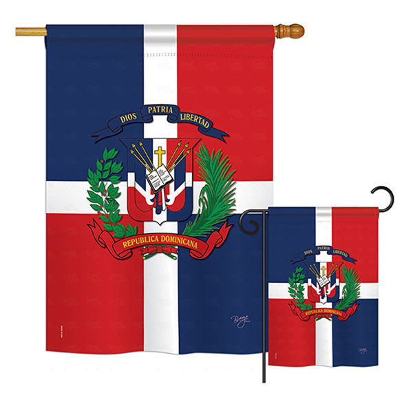 Breeze Decor 2 Piece Dominican Republic of the World Nationality ...