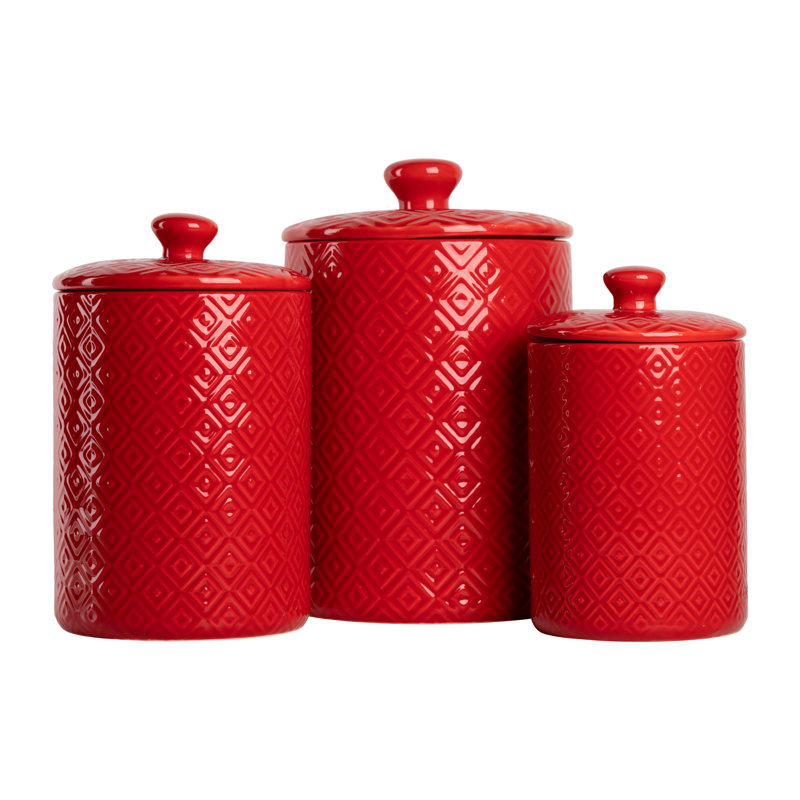 Wrought Studio Ilse 3 Piece Kitchen Canister Set & Reviews | Wayfair