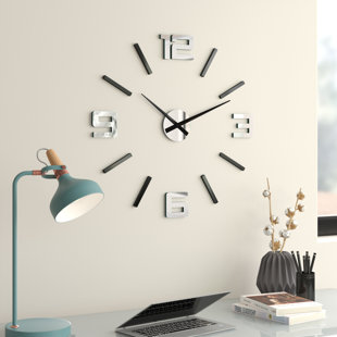 Silver/Chrome Wall Clocks You'll Love | Wayfair.co.uk