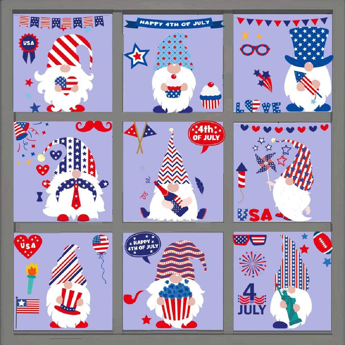 The Holiday Aisle® Gnome Window Decal | Wayfair