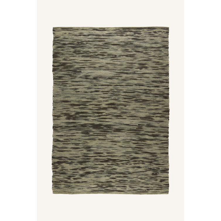 Williston Forge Adelai Flatweave Wool Green Rug | Wayfair.co.uk