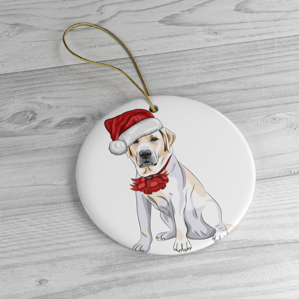 The Holiday Aisle® Labrador Retriever Holiday Shaped Ornament | Wayfair