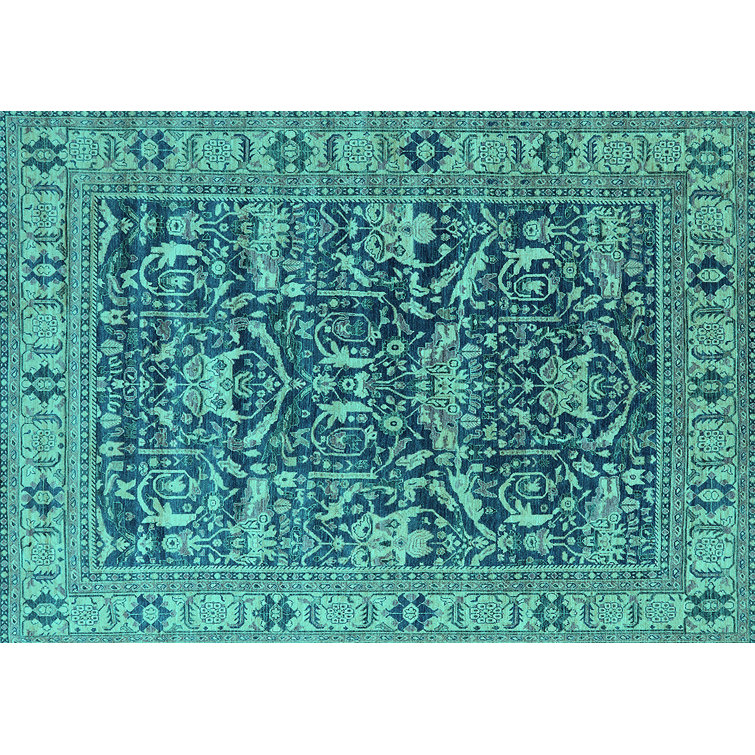Bungalow Rose Blue/Teal Rug | Wayfair