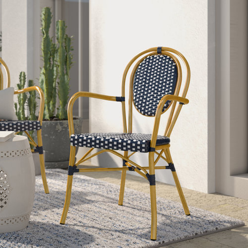 Sand & Stable Pim Patio Dining Arm Chair & Reviews | Wayfair