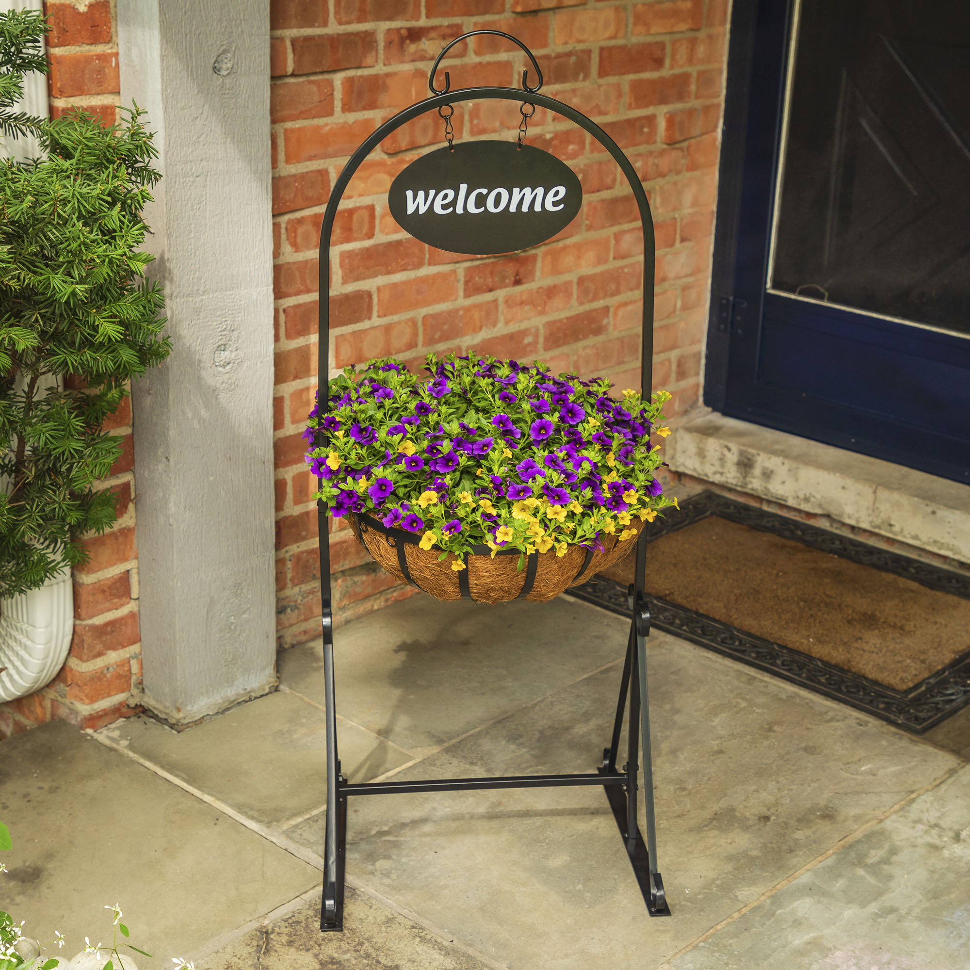 Gracie Oaks Drossett Decorative Welcome Sign Plant Stand & Reviews ...