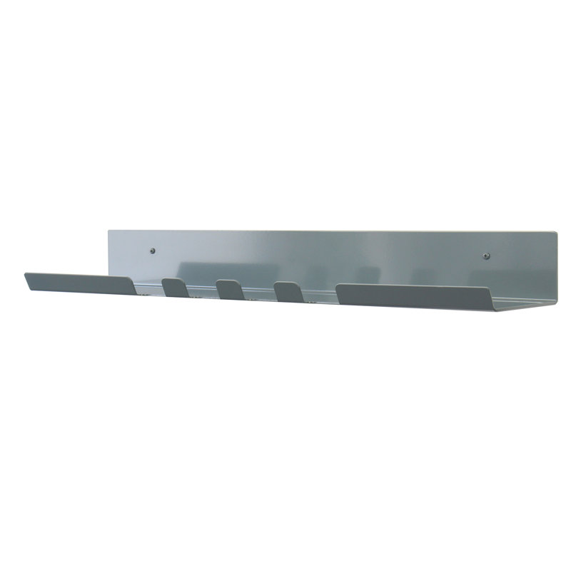 Merkled Studio Metal Floating Shelf With Hooks | Wayfair