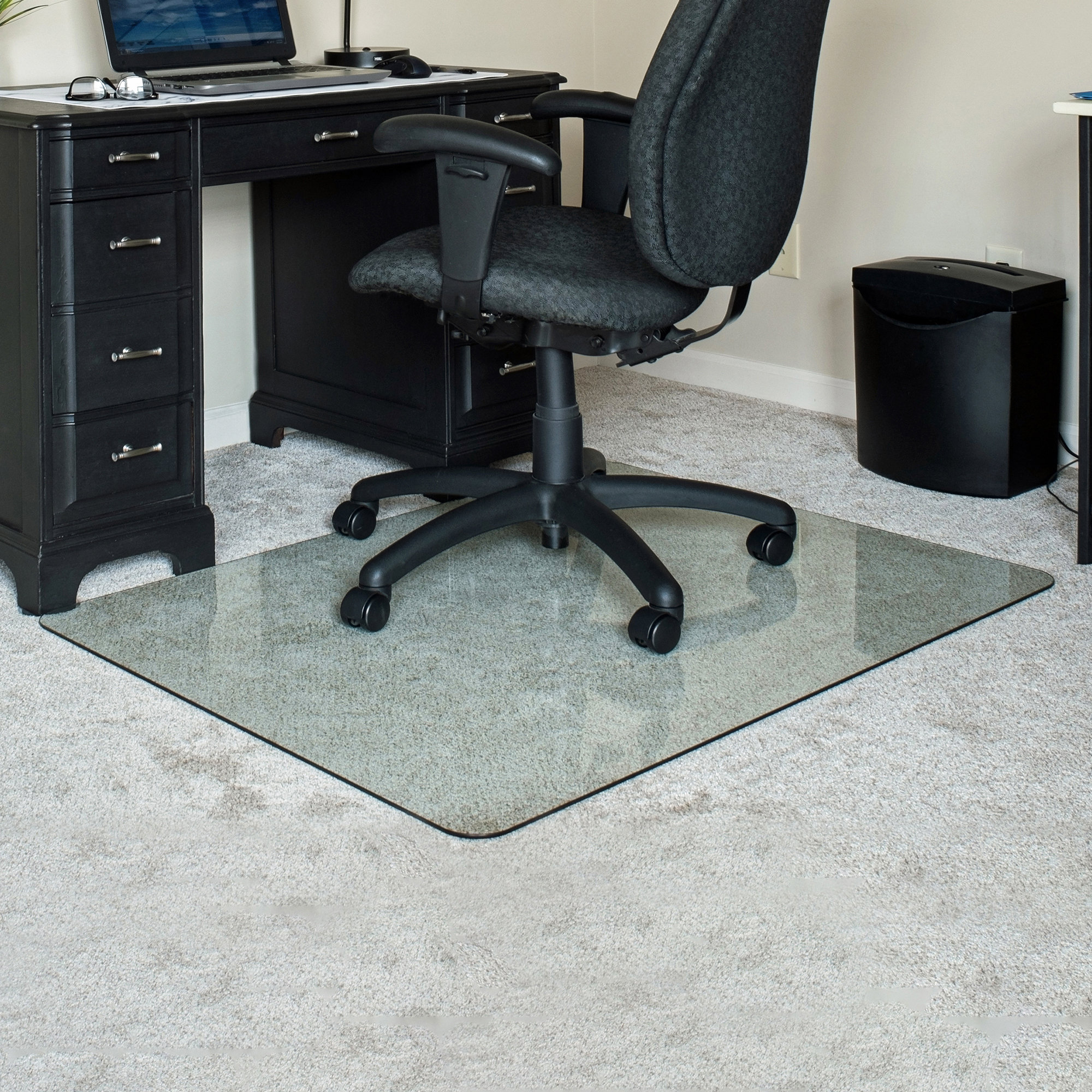 Fab Glass and Mirror Straight Chair Mat | Wayfair