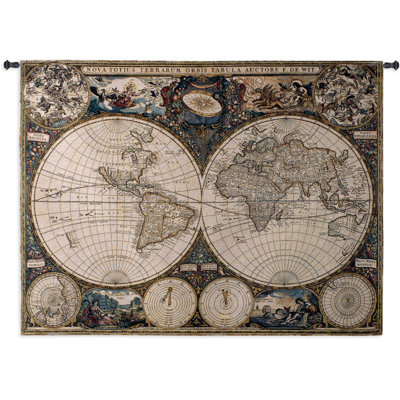 Fine Art Tapestries Old World Map Tapestry & Reviews | Wayfair