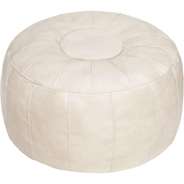 Trule Bunceton Vegan Leather Pouf | Wayfair