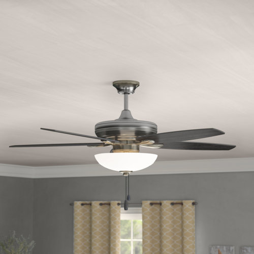 Red Barrel Studio® 52" Millfield 5 - Blade LED Standard Ceiling Fan ...
