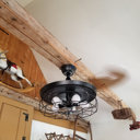Williston Forge 42'' Howey 3 - Blade Retractable Blades Ceiling Fan ...