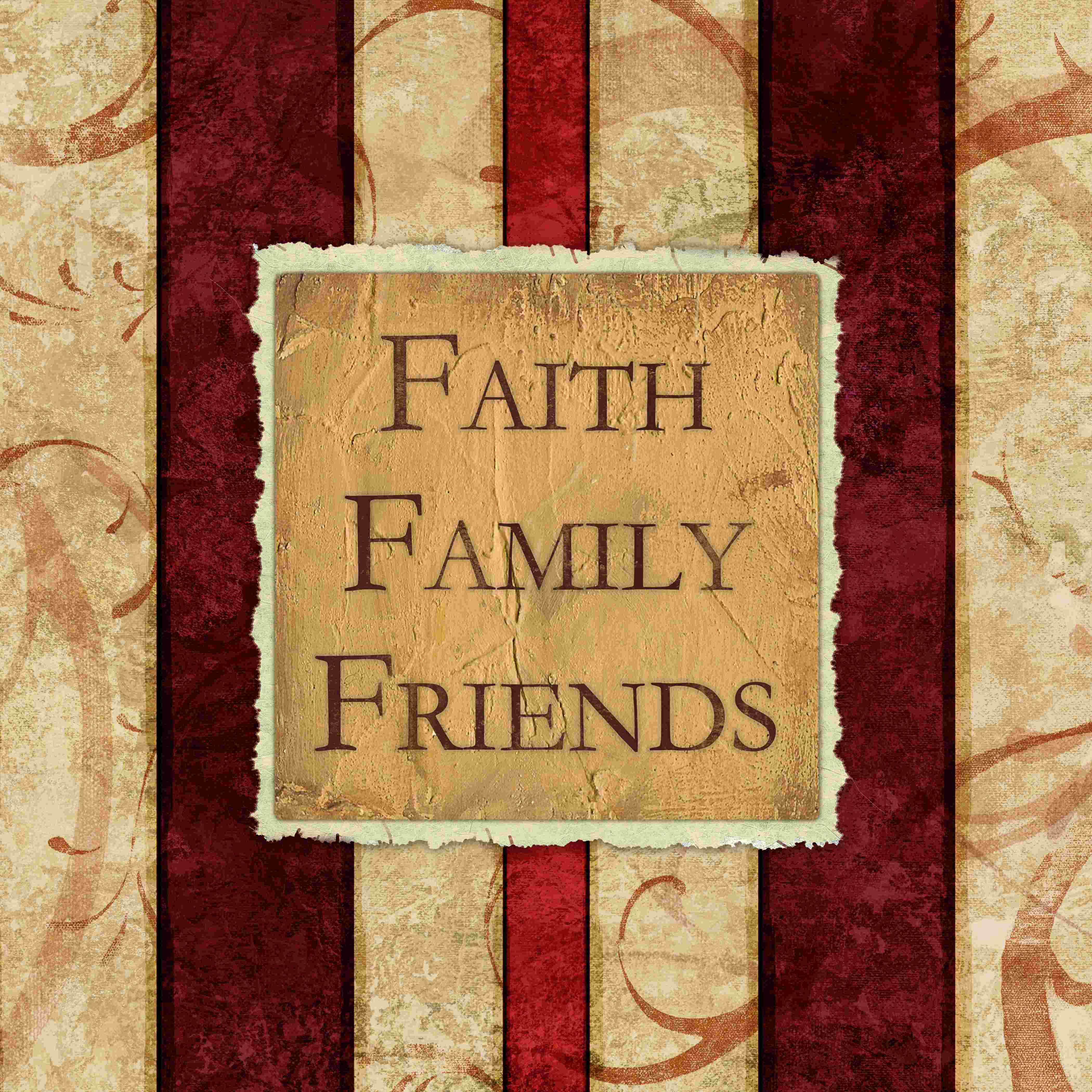 Trinx Faith Fam And Friends 2 - Wrapped Canvas Textual Art | Wayfair