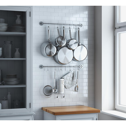 Wayfair | Wall Mounted Pot Racks You'll Love in 2022
