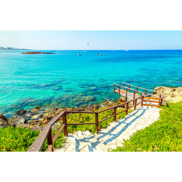 Highland Dunes Landscape Around Cape Greco, Cyprus - Wrapped Canvas ...