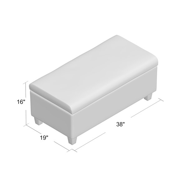 Red Barrel Studio® Yara 39'' Wide Rectangle Floral Storage Ottoman with ...