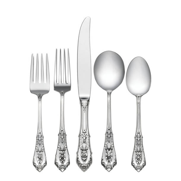 Wallace Sterling Silver Rose Point Flatware Set | Wayfair