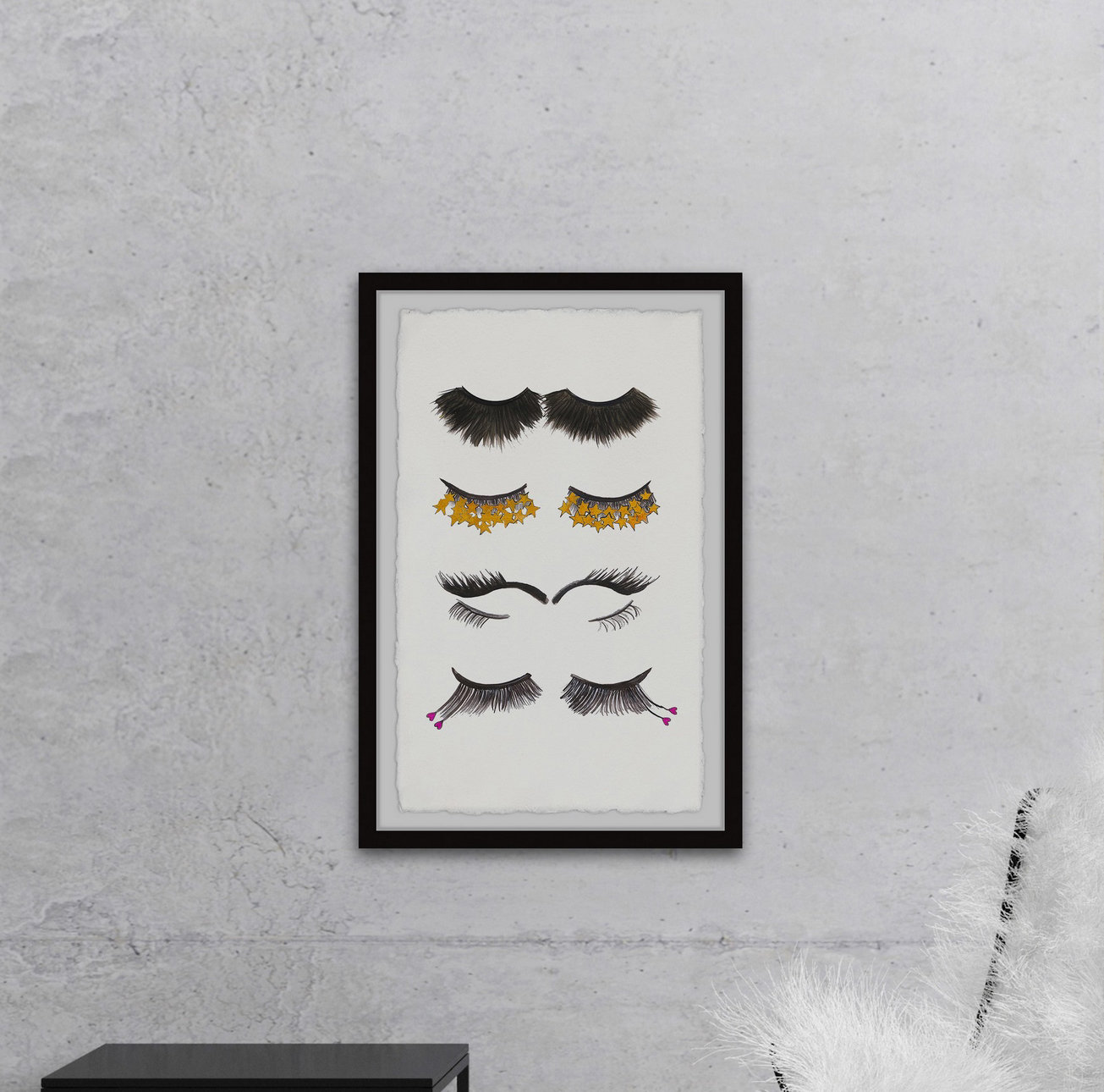 Mercer41 Lashes Line Up II - Picture Frame Print | Wayfair