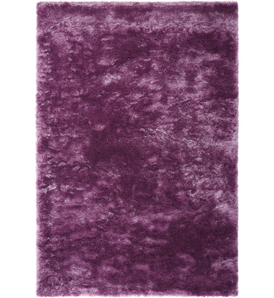 Ebern Designs Pilipenko Shag Hand-Tufted Lavender Area Rug & Reviews ...