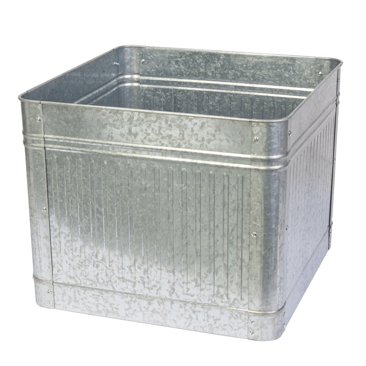 Gracie Oaks Gandy Galvanized Planter Box | Wayfair