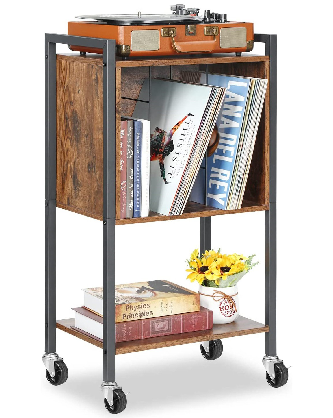 17 Stories Record Player Multimedia Media Shelves | Wayfair