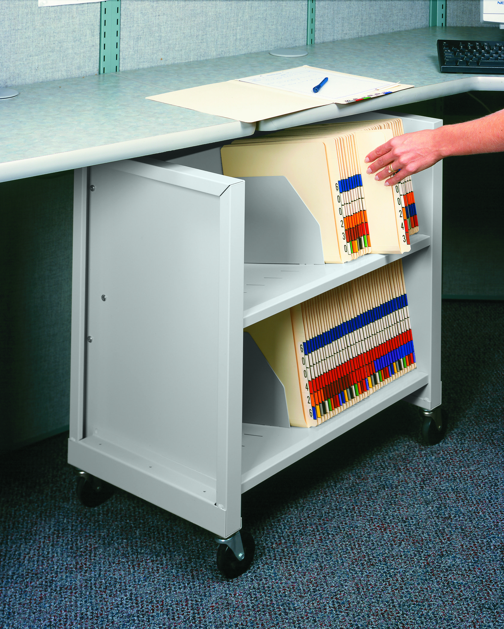 Datum Storage Mini Sloped-Shelf File Cart | Wayfair