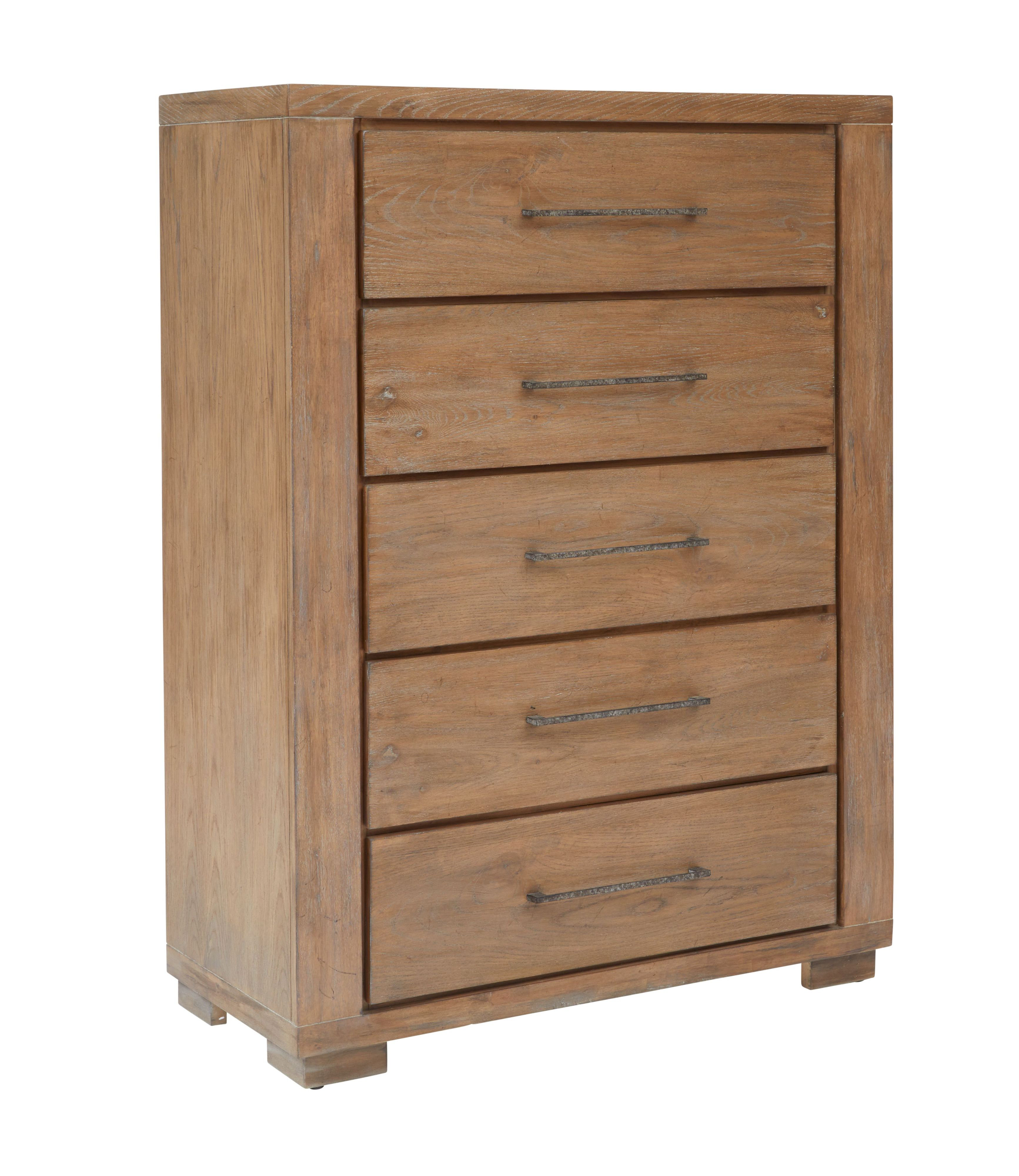Dick Idol Collection Driftwood Transitional 5-Drawer Vertical Chest ...