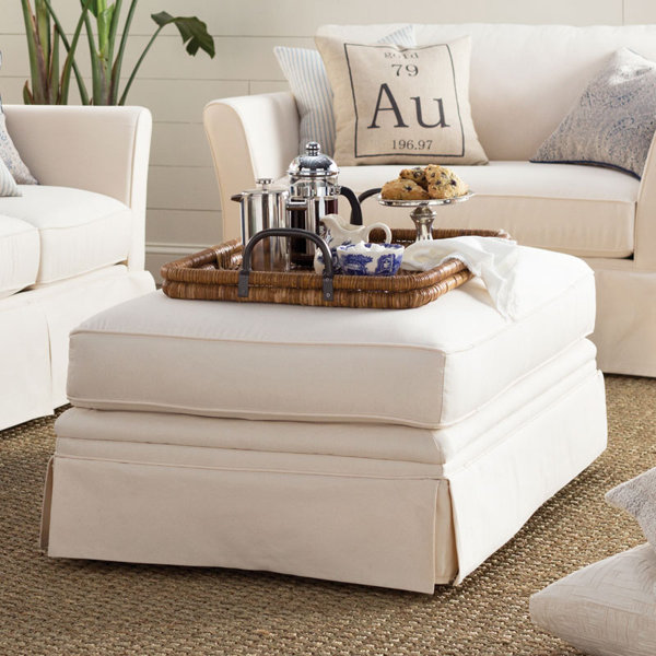 Farmhouse & Rustic Ottomans, Poufs & Stools | Birch Lane