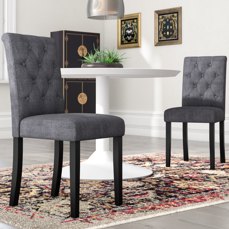 Three Posts Brick and Barrel Upholstered Dining Chair & Reviews ...