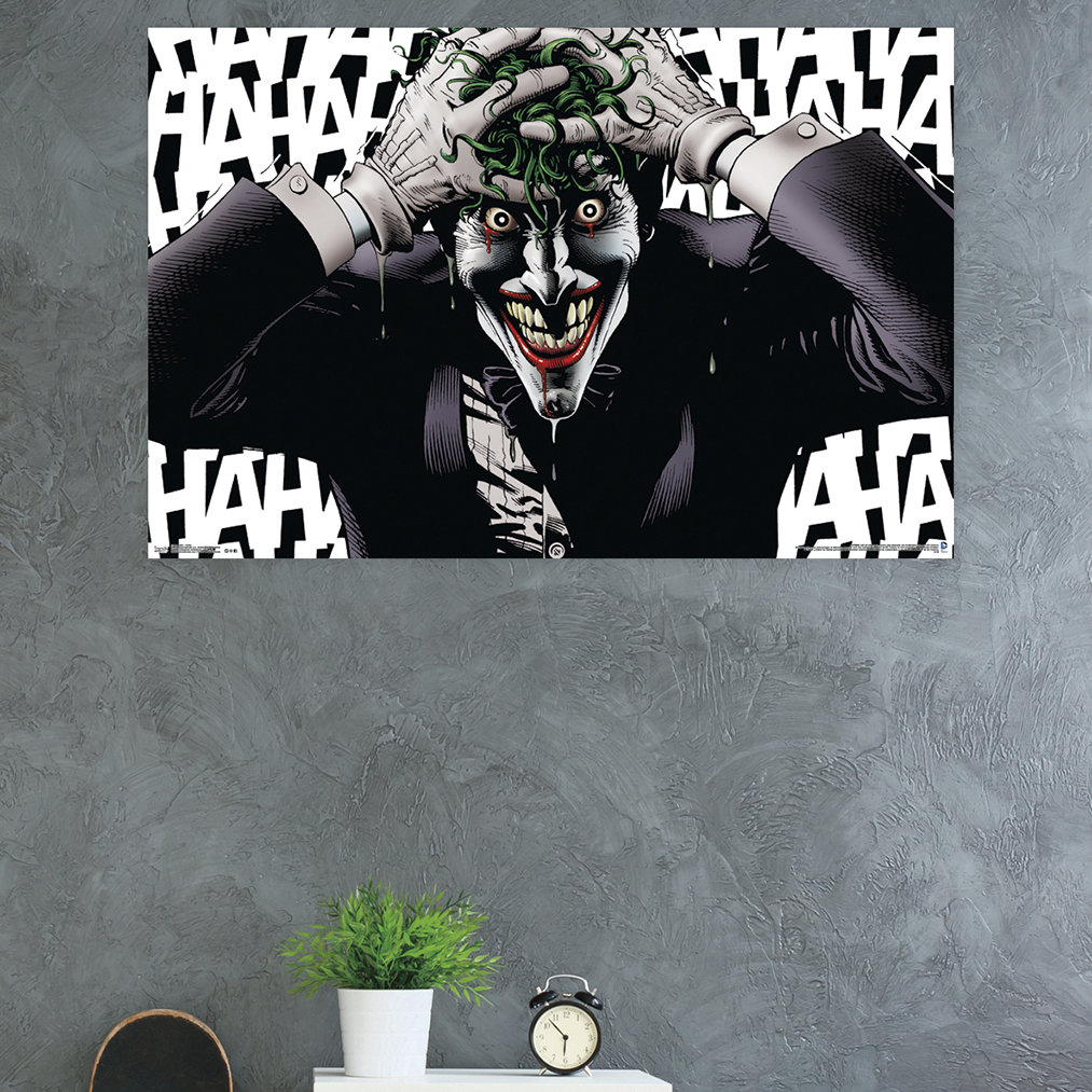 Trends International Joker - Crazy Paper Print | Wayfair