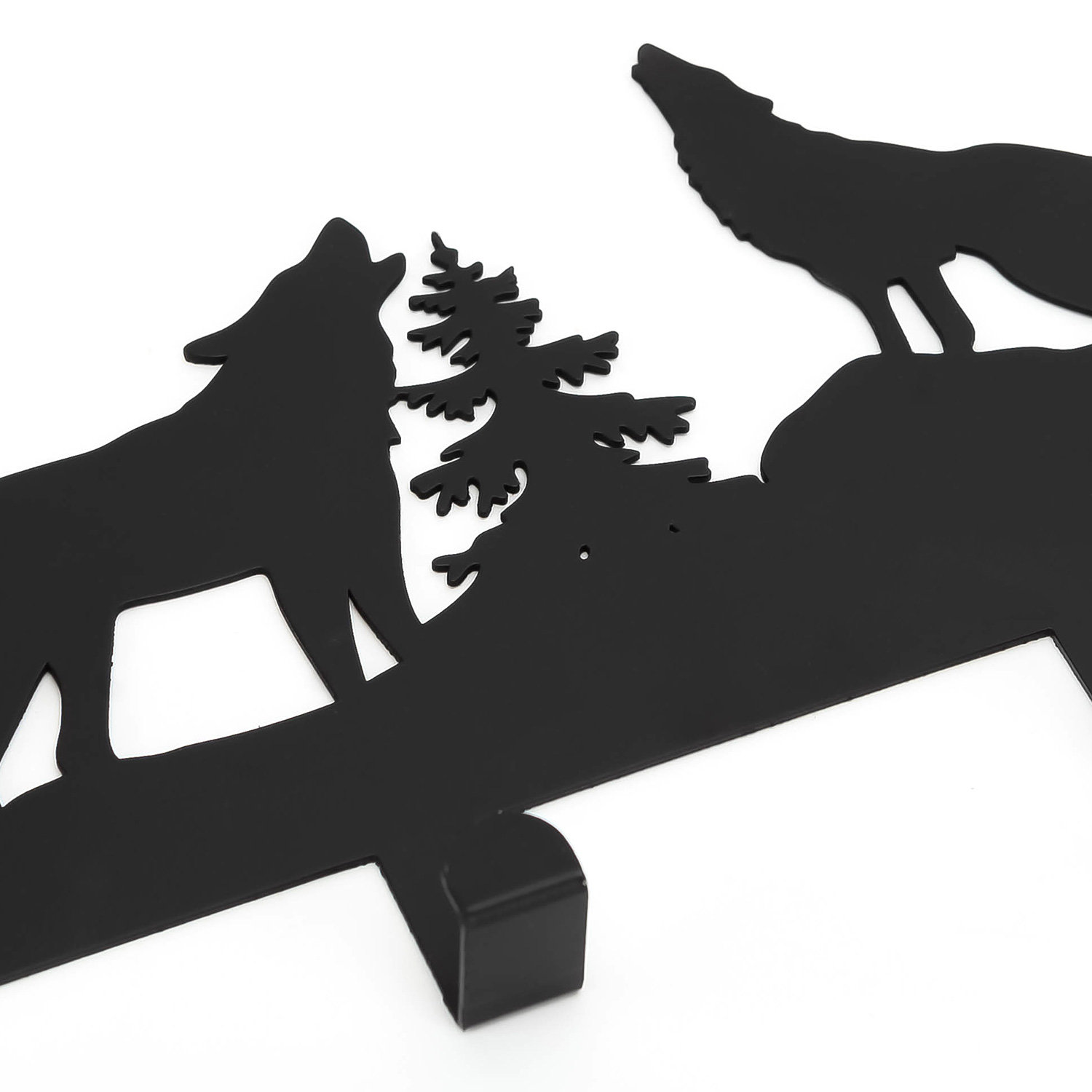 Loon Peak® Forest Wolf Family Metal 4-Hook Wall Key Rack | Wayfair