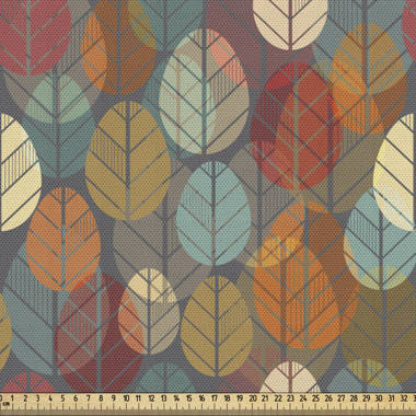 East Urban Home Autumn Leaf Ornamental Foliage Fabric | Wayfair