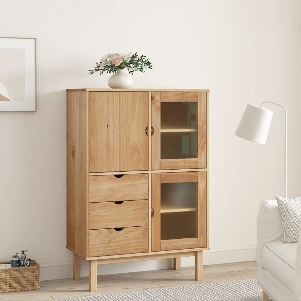 Fjørde & Co Saxon 85Cm Wide 3 Drawer Highboard | Wayfair.co.uk