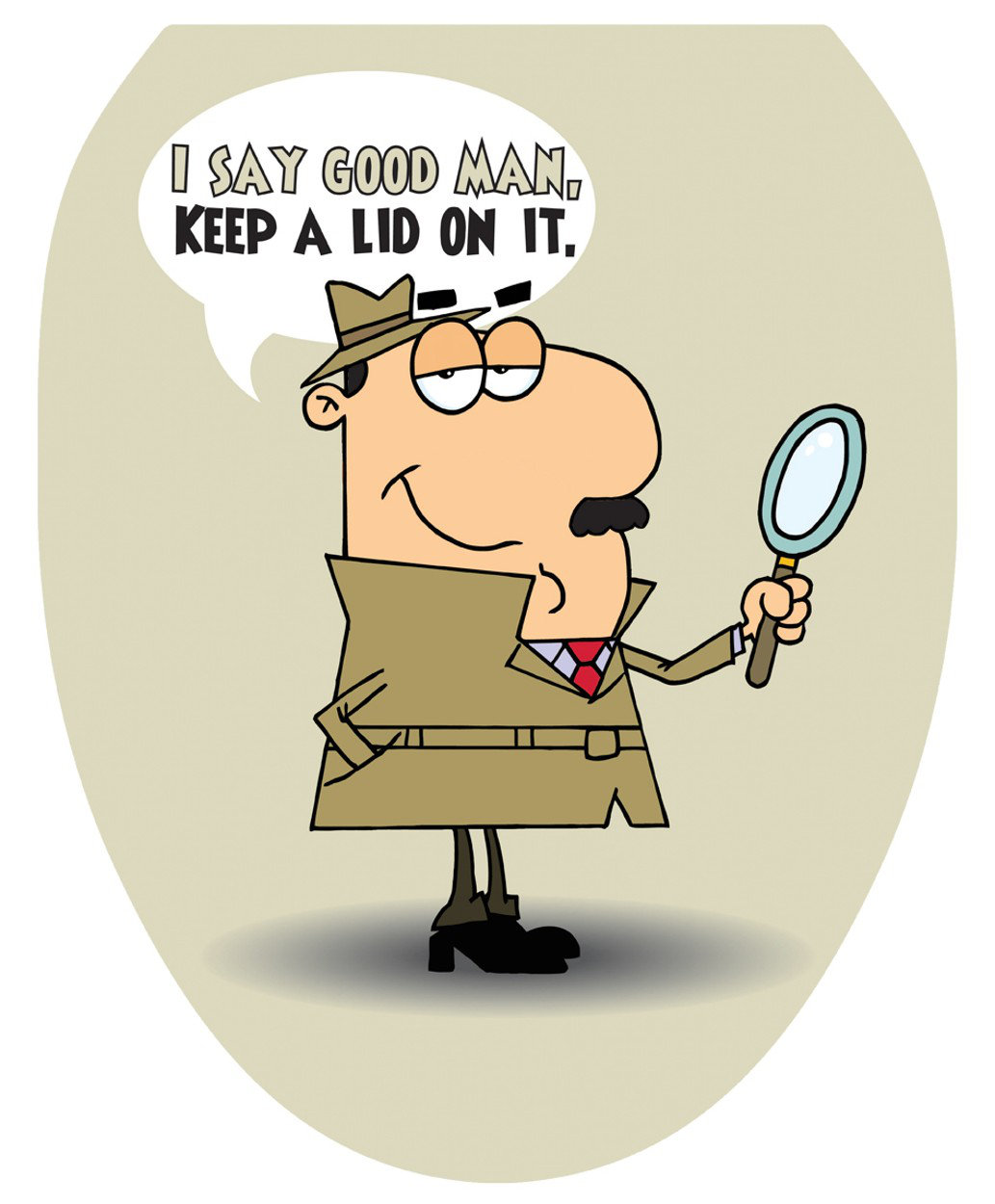 Toilet Tattoos Inspector Toilet Seat Decal | Wayfair