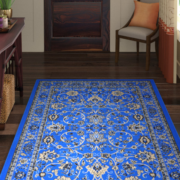 Andover Mills™ Mclaren Bright Blue Area Rug & Reviews | Wayfair