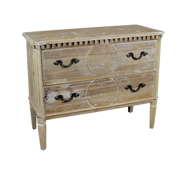 Ophelia & Co. Isabella 2 Drawer 44.5'' W Solid Wood Dresser | Wayfair