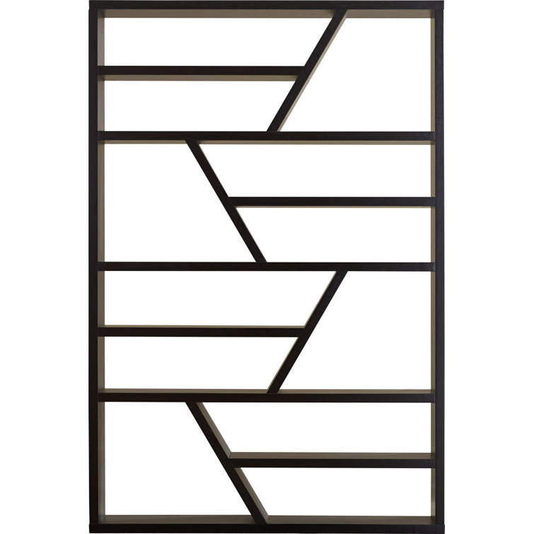 17 Stories Dailey 180Cm H x 120Cm W Geometric Bookcase & Reviews ...